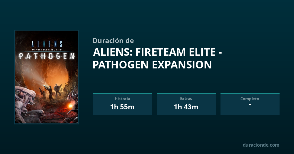 ¿Cuánto dura Aliens: Fireteam Elite - Pathogen Expansion? | DuracionDe