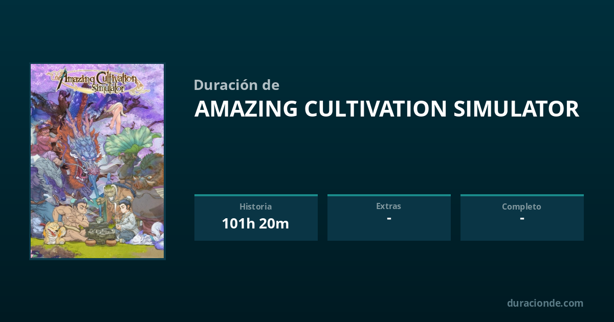 ¿Cuánto dura Amazing Cultivation Simulator? | DuracionDe