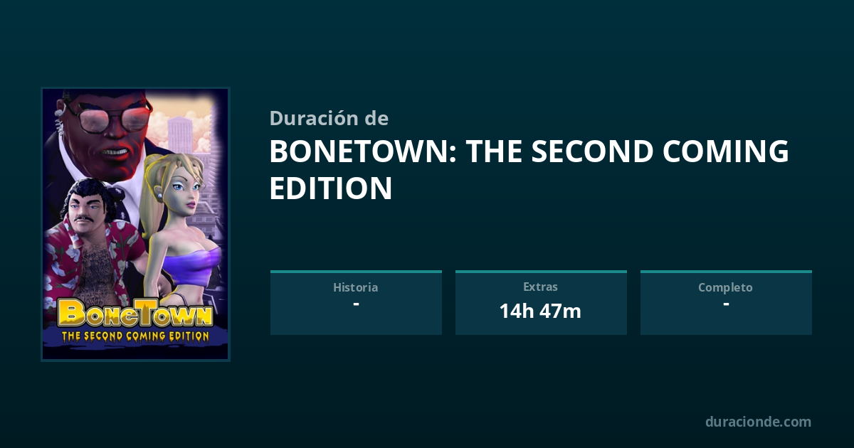 ¿Cuánto dura BoneTown: The Second Coming Edition? | DuracionDe