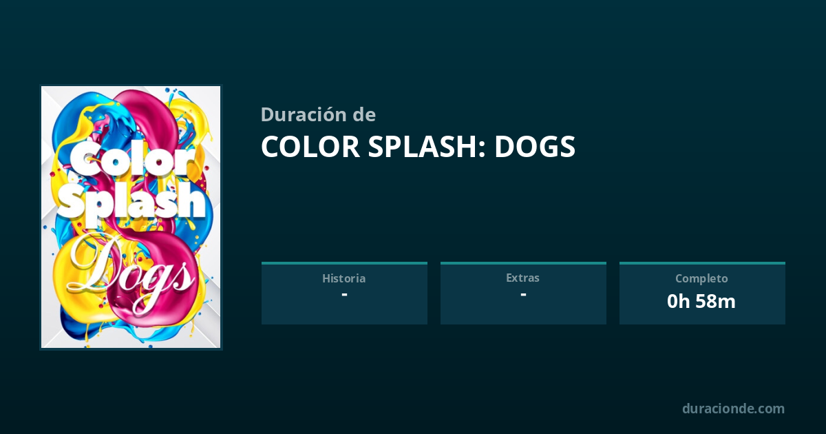 ¿Cuánto dura Color Splash: Dogs? | DuracionDe