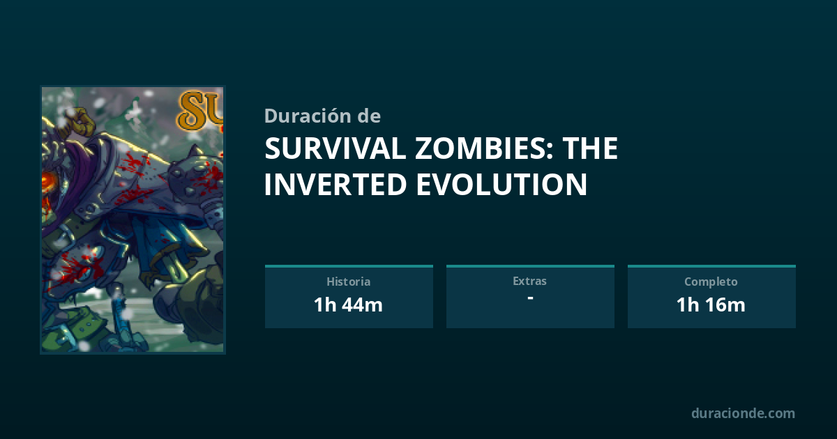 ¿Cuánto dura Survival Zombies: The Inverted Evolution? | DuracionDe
